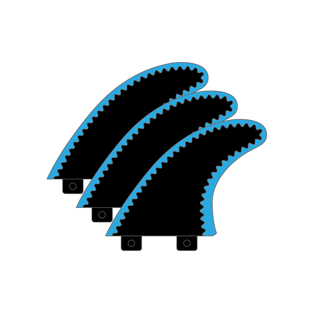 MDNS SURF - 3 FINS SOFT EDGE FINS - SURF ACCESSORIES